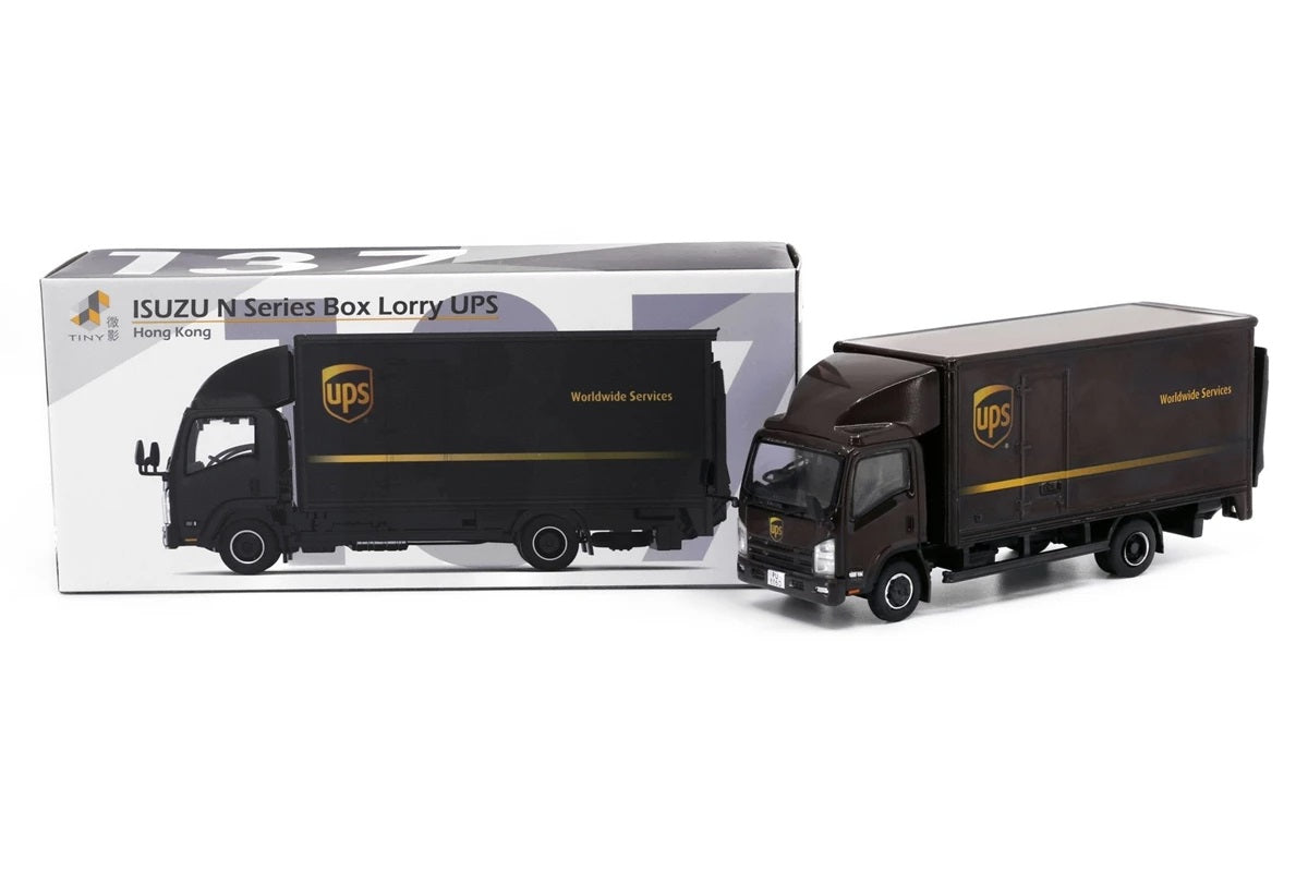 Tiny City Die-cast Model Car – ISUZU N Series Box Lorry UPS #137 – Toyz ...